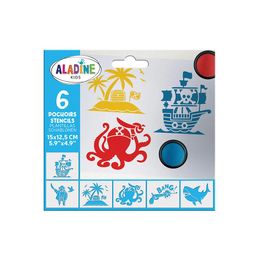 Aladine Schablonen-Set "Piraten" - ab 4 Jahren - 16% | Kinder-kreativspielzeug