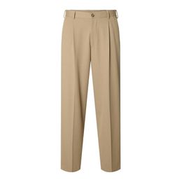 Selected Bundfaltenhose 'SLH220' Herren Gr&ouml;&szlig;e 44 greige