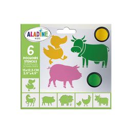 Aladine Schablonen-Set "Bauernhof" - ab 4 Jahren - 16% | Kinder-kreativspielzeug
