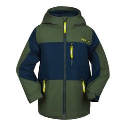 Peek U Regenjacke "Axel" in Dunkelblau/ Khaki - 51% | Größe 164 | Kinder-outdoor-jacken