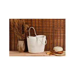 Scandinavia Concept Shopper "Ezekiel" in Creme - (B)46 x (H)46 x (T)18 cm - 76% | Damen-taschen