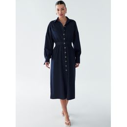 BWLDR Blusenkleid 'Lola' Damen Gr&ouml;&szlig;e 38 navy Winterkleid
