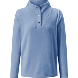 CRÉATION L Damen Fleeceshirt mit Antipilling-Ausrüstung bleu Größe 36