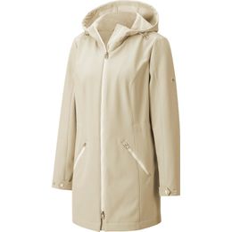 CR&Eacute;ATION L Damen Softshelljacke mit 2-Wege-Rei&szlig;verschluss sand Gr&ouml;&szlig;e 38