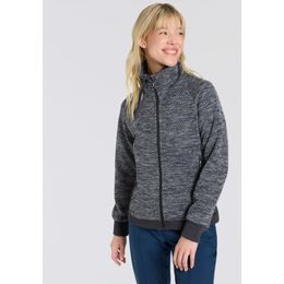 Strickfleecejacke CMP, Damen, Gr. 40, blau (antracite), Obermaterial: 100% Polyester, normal, Jacken