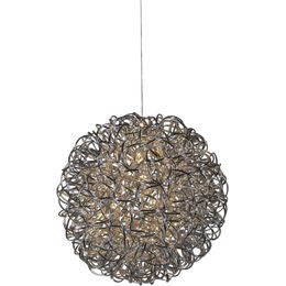 LED Dekolicht AM Design, silber (silberfarben, transparent), Ø:50cm, Leuchten, in Kugelform, Geflecht, Weihnachtsdeko aussen