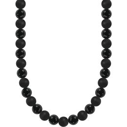 Kette ohne Anhänger Thomas Sabo "Talisman-Kette/Beadskette, KE2304-698-11-L70" Gr. 70, silber (silberfarben, schwarz), Halsketten, Damen, 70, Silber 925 (Sterlingsilber), mit Onyx