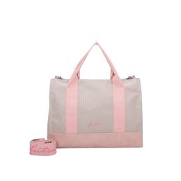 Henkeltasche Fritzi aus Preussen "Canvas Tote Bag", Damen, Gr. B/H/T: 14cm x 29,5cm x 40cm, grau (stein), Baumwolle, unifarben, Taschen, mit verstell- und abnehmbarem Schulter-Riemen