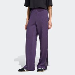 Sporthose adidas originals "FIREBIRD TP", Damen, Gr. L, N-Gr, aurora plum, weiß, Obermaterial: 100% Polyester, Hosen