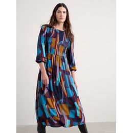 Seasalt Cornwall Kleid 'Meadowsweet' Damen Gr&ouml;&szlig;e 48 blau / dunkelblau / braun / lila Winterkleid