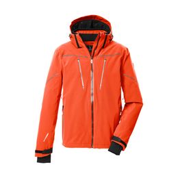 Skijacke Killtec "KSW 50 MN SKI JCKT", Herren, Gr. M, dunkelorange, Oberstoff: 84% Polyamid, 16% Elasthan, Futter: 100% Polyester, Füllung: 100% Polyester (recycelt), Jacken, Herren Skijacke: wasserdicht, atmungsaktiv, 4-Wege-Stretch, Schneefang