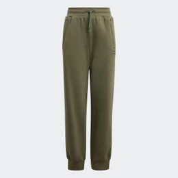 Sporthose adidas originals "BOYFRIEND PANTS", Kinder, Gr. 170, N-Gr, grün (olive strata), Obermaterial: 70% Baumwolle, 30% Polyester, Hosen