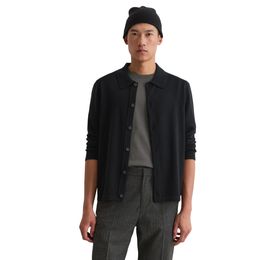 Marc O'Polo Cardigan MARC O'POLO "aus feinstem Kaschmir", Herren, Gr. L, schwarz, Obermaterial: 100% Kaschmir, unifarben, regular fit, Strickbündchen, Strickjacken