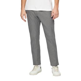 Chinohose s.Oliver, Herren, Gr. 30, Länge 32, grau (mid grau), Obermaterial: 69% Baumwolle, 30% Polyester, 1% Elasthan, unifarben, regular fit knöchelfrei, Hosen, mit Webstruktur