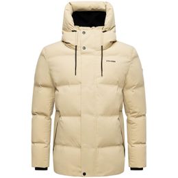 Steppjacke STONE HARBOUR "Taviaan XX", Herren, Gr. L (52), sand, Obermaterial: 100% Polyester, Innenfutter: 100% Polyester, Wattierung: 100% Polyester, Ärmelfutter: 100% Polyester, gerade Po-bedeckend, hoch geschlossener Ausschnitt, eng Bündchen, Jacken, Gesteppte Herren Jacke mit Kapuze