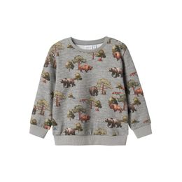 name it Sweatshirt Jungen Gr&ouml;&szlig;e 116 grau / mischfarben