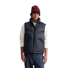 Marc O'Polo Steppweste MARC O'POLO DENIM "aus wasserabweisendem Performance Polyester", Herren, Gr. L, blau depths, Obermaterial: 100% Polyester; Füllung: 30% Feder; Futter: 100% Nicht verfügbar, unifarben, regular fit, Westen