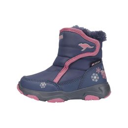 Winterboots Kangaroos "KS-TRUNKS MID V RTX", Damen, Gr. 21, grisaille, dusty rose, Synthetik, Textil, Schuhe, Snowboots, Winterboots, Winterschuhe, wasserdicht