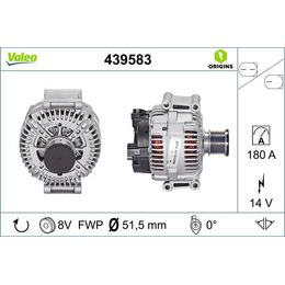 Valeo Generator NEW ORIGINAL PART 14V 180A für MERCEDES-BENZ A6421540502 A6421540302 6421540302 439583