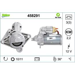 Valeo Starter REMANUFACTURED PREMIUM 12V f&uuml;r MITSUBISHI RENAULT GENERAL MOTORS VAUXHALL NISSAN OPEL 233009453R 7711368436 44175380 460426