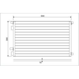 Valeo Kondensator, Klimaanlage für RENAULT 8660002501 8200115543 817608