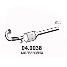 Asso Katalysator vorne für SKODA VW SEAT AUDI 1J0254506AX 150253058NX 1H1253058DX 04.0038
