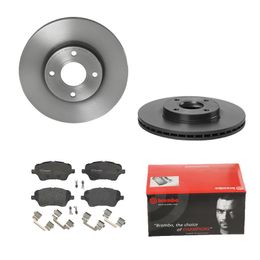 Brembo Bremsensatz-Vorderachse COATED DISC LINE / STANDARD Bremsensatz, Scheibenbremse vorne rechts links innenbel&uuml;ftet 278mm f&uuml;r FORD AY1Z2001E AY1Z2
