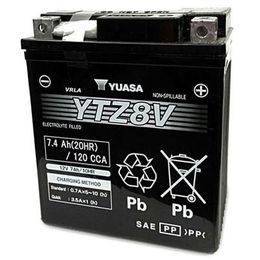 Yuasa YTZ8V 12V 7Ah 120A Starterbatterie für PIAGGIO MOTORCYCLES HONDA KAWASAKI KTM YAMAHA SUZUKI SACHS APRILIA VESPA MALAGUTI DERBI BETA MBK GENERIC