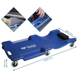 Brilliant Tools Fahrbare Liege, L1030 x B480 H115 mm Werkstattliege BT156905
