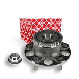 febi bilstein Radlagersatz hinten rechts links mit Achsmutter 74mm f&uuml;r HONDA 42200-SMG-G51 42200-SMG-G51S1 175167