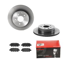 Brembo Bremsensatz-Hinterachse COATED DISC LINE / STANDARD Bremsensatz, Scheibenbremse hinten rechts links innenbel&uuml;ftet 292mm f&uuml;r RENAULT INFINITI SU