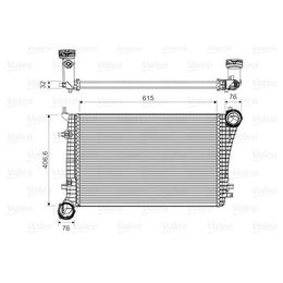 Valeo Ladeluftkühler für SKODA VW SEAT AUDI 1K0145803F 1K0145803R 1K0145803Q 818675