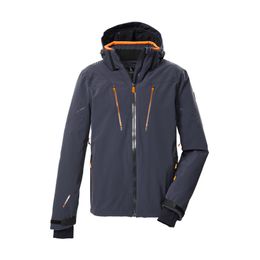 Skijacke Killtec "KSW 50 MN SKI JCKT", Herren, Gr. L, nachtblau, Oberstoff: 84% Polyamid, 16% Elasthan, Futter: 100% Polyester, Füllung: 100% Polyester (recycelt), Jacken, Herren Skijacke: wasserdicht, atmungsaktiv, 4-Wege-Stretch, Schneefang