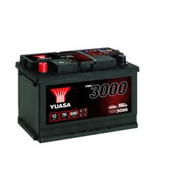 Yuasa YBX3000 - SMF 12V 76Ah 680A Starterbatterie für HYUNDAI ALFA ROMEO KIA CITROËN/PEUGEOT FIAT TOYOTA LANCIA 28800-38171 5600X8 28800YZZHD YBX3086