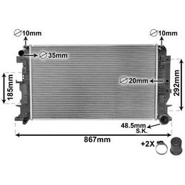 Van Wezel K&uuml;hler, Motork&uuml;hlung 58002271 mit Zubeh&ouml;r f&uuml;r VW MERCEDES-BENZ 9065000002 9065000102 9065000202