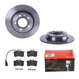Brembo Bremsensatz-Hinterachse COATED DISC LINE / STANDARD Bremsensatz, Scheibenbremse hinten rechts links voll 268mm f&uuml;r SKODA VW SEAT AUDI FORD YM21
