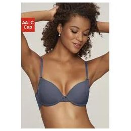 Schalen-BH Nuance, Damen, Gr. 70, Cup C, blau (blaugrau), Spitze, Obermaterial: 85% Polyamid, 15% Elasthan, BHs Schalen-BH, im R&uuml;cken aus Spitze, Cups aus Microtouch, Dessous, Topseller