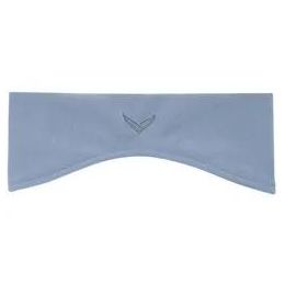 Stirnband TRIGEMA "TRIGEMA Fleecestirnband", Damen, Gr. 3, blau (pearl, blau), Kunstfaser, Mützen