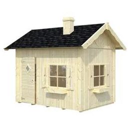 Spielhaus Palmako "Grete 3,7 m2", beige (natur), Spielhäuser, KinderB:258cm H:220cm T:223cm, Holzwerkstoff, mit Vorgefertigte Wandelemente, B:258cm H:220cm T:223cm