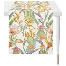 Tischläufer Apelt "6522 SUMMERTIME, Sommerdeko, Sommer", bunt, B:48cm L:140cm, Baumwolle, Polyester, Tischdecken, Digitaldruck