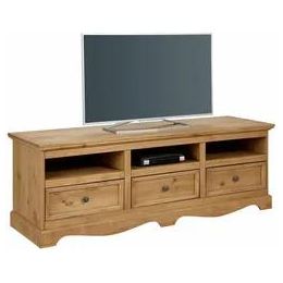 Lowboard Home Affaire "Melissa", beige (natur gebeizt, gewachst), B:163cm H:55cm T:50cm, Sideboards, Kommode, Breite 160 cm