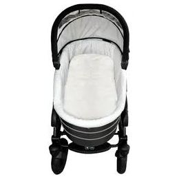Babylammfell HEITMANN FELLE "Einlage - echtes Lammfell", beige (naturweiß), B:33cm L:73cm, Baumwolle, Lammfell, Wohndecken, ideal für Soft-Tragtaschen, Kinderwagen, Buggy, Kinderbett, waschbar