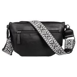 Bauchtasche Tom Tailor "Palina", Damen, Gr. B/H/T: 30cm x 19cm x 10,5cm, schwarz, Polyurethan, clean, gepflegt, unifarben, Taschen, aus weichem Lederimitat mit effektvollem Schulterriemen