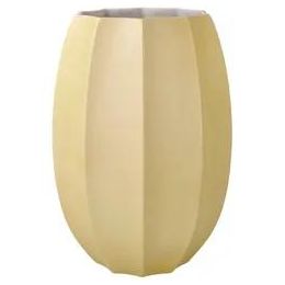 Tischvase Kaiser Porzellan "Concave", beige (champagnerfarben), H:22,5cm Ø:15,5cm, Biskuitporzellan, Vasen, Vase aus Biskuit-Porzellan, im zeitlosen Design, Höhe ca. 22,5 cm