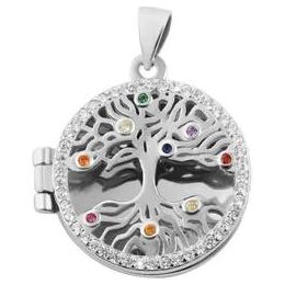 Adelia&acute;s Kettenanh&auml;nger ADELIA ́S "stilvoller Schmuck Anh&auml;nger aus 925 Sterling Silber", bunt, Schmuckanh&auml;nger, Damen, Silber 925 (Sterlingsilber), Kettenanh&auml;nger