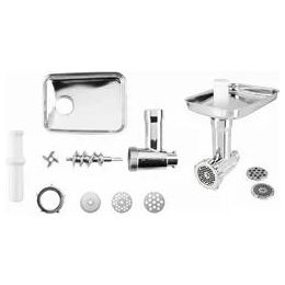 GROSSAG Fleischwolfaufsatz "KFW601 1392 Set: Direktanschluss für SMEG-Küchenmaschinen", grau (edelstahl), B:16cm H:24cm T:24cm, Küchenmaschinen-Aufsätze, mit Wurstfüll-/und Spritzgebäck-Vorsatz