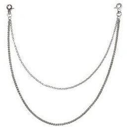 Hosenkette Firetti "mehrreihige Gliederkettengliederung", silber (silberfarben), Hosenketten, Herren, Metall