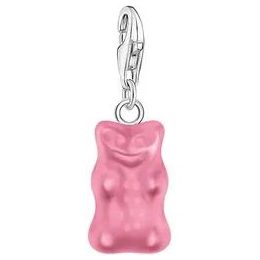 Charm-Einh&auml;nger Thomas Sabo "Thomas Sabo x HARIBO Schmuck: Charm", bunt (silberfarben, pink, pink), Charms, Damen, Silber 925 (recycelt), mit Kristallglas