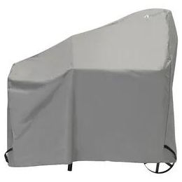 Grill-Schutzhülle Tepro, grau, B:125,7cm H:119,4cm L:73,7cm, Polyester, Planen, BxLxH: 126x74x119 cm, für Smoker mittel