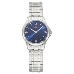 Quarzuhr Tempic, silber (silberfarben), Armbanduhren, Damen, Armbanduhr, Damenuhr, analog, Flexband, Zugband